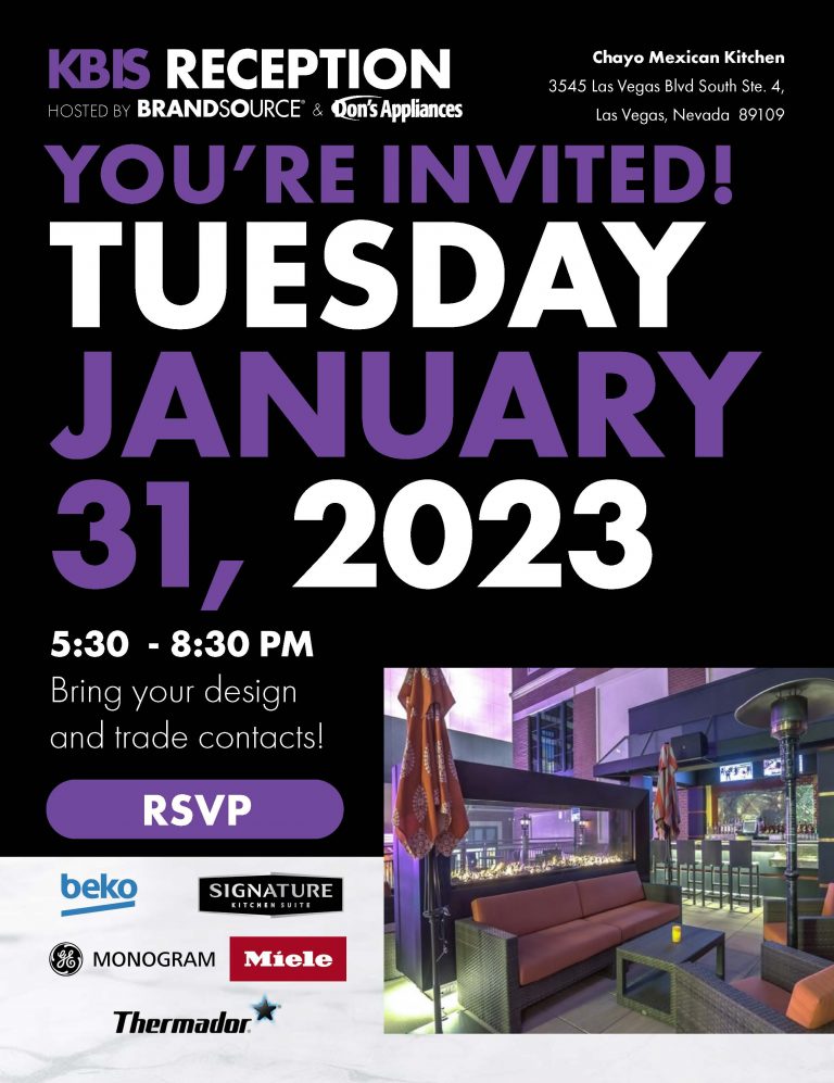 Join Us at the KBIS Reception - BrandSource